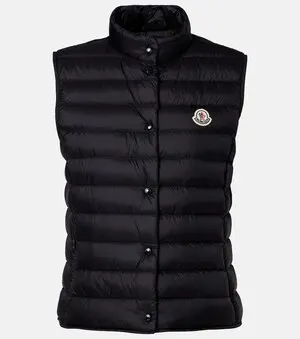 Moncler Liane Cropped Down Vest - Black