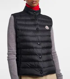 Moncler Liane Cropped Down Vest - Black