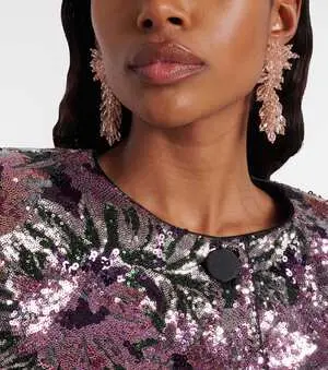 SELF-PORTRAIT Crystal-embellished Drop Earrings