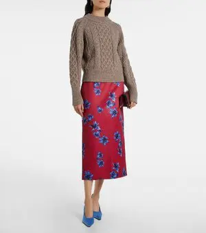 EMILIA WICKSTEAD Emory Cable-knit Wool Sweater