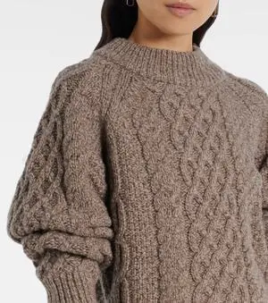EMILIA WICKSTEAD Emory Cable-knit Wool Sweater