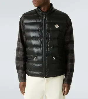 Moncler Quilted Down Vest - Black