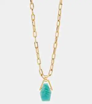 La DoubleJ Portal-plated Chain Necklace - Gold