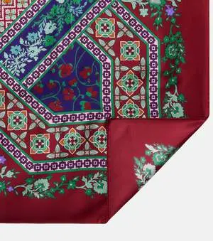 La DoubleJ Printed Silk Twill Scarf - Multicoloured