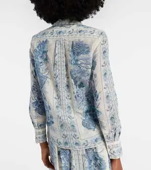 Zimmermann Wanderlust Cotton Shirt - Blue