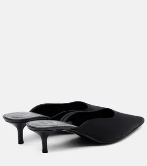 Staud Sebastian Pointed Toe Mules - Black