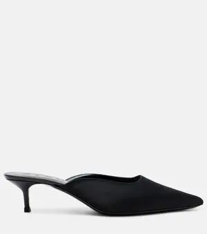 Staud Sebastian Pointed Toe Mules - Black