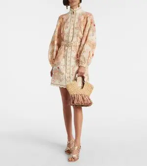 Zimmermann Golden Time Small Raffia Tote Bag