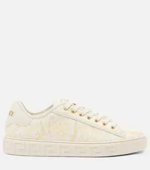 Versace Greca Canvas Sneakers