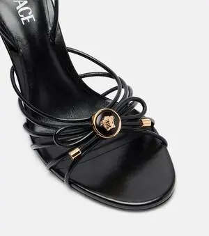 Versace Leather Slingback Sandals