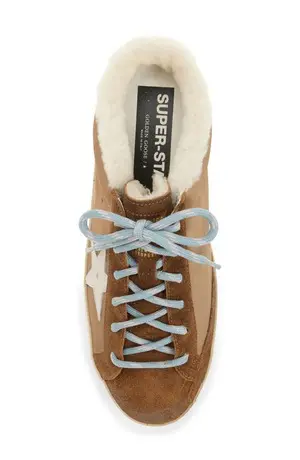 GOLDEN GOOSE Super-star Shearling Lined Mule Sneakers