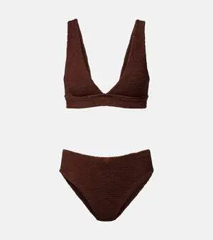 Hunza G Angel Two-piece Bikini Set - Brown