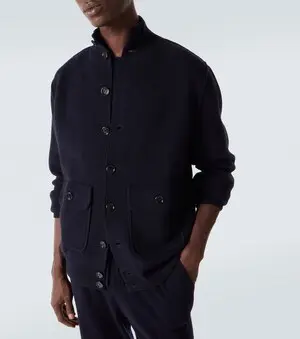 ALLUDE Wool And Cashmere Jacket - Blue