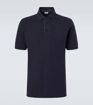 Etro Pegaso Cotton Polo Shirt - Blue