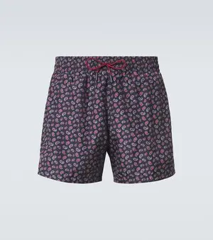 Etro Paisley Swim Trunks - Blue