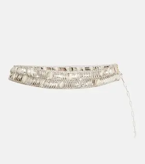 Isabel Marant Kailai Embellished Belt - Silver