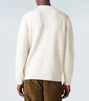 ALLUDE Waffle-knit Wool And Cashmere Sweater