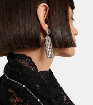 Rabanne Crystal-embellished Drop Earrings
