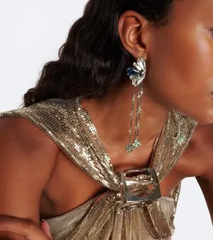 Rabanne Crystal-embellished Drop Earrings