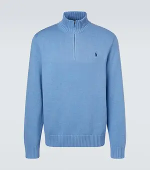 Polo Ralph Lauren Polo Ralph Lauren Cotton Half-Zip Sweater Blue