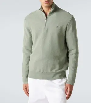 Polo Ralph Lauren Cotton Half-zip Sweater - Green