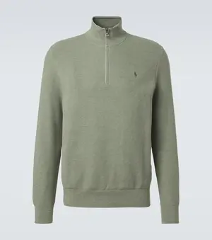 Polo Ralph Lauren Cotton Half-zip Sweater - Green