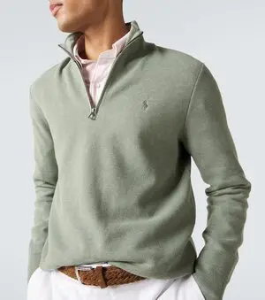 Polo Ralph Lauren Cotton Half-zip Sweater - Green