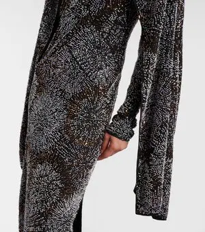 Rabanne Embellished Caped Gown