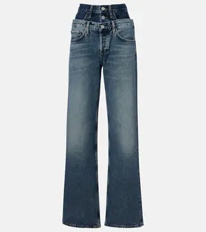 AGOLDE Elson High-rise Wide-leg Jeans - Blue
