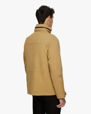 QUARTZ CO. Teslin Recycled Down Winter Jacket - Dark Sand