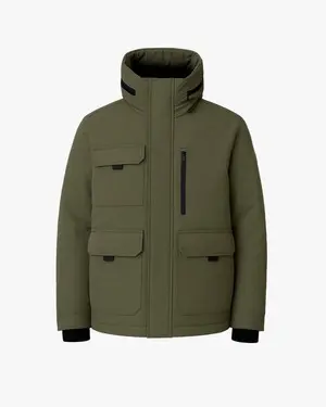 QUARTZ CO. Teslin Recycled Down Winter Jacket - Sage