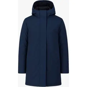 QUARTZ CO. Mara Hooded Insulated Winter Jacket - True Navy