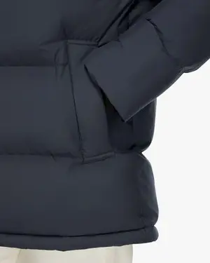 QUARTZ CO. Paige Hooded Down Winter Jacket - True Navy