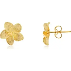 THE LOVERY FINE JEWELRY Flower Stud Earrings - Yellow Gold