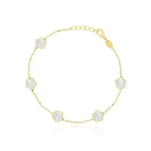 THE LOVERY FINE JEWELRY Flower Bracelet - Mother Of Pearl
