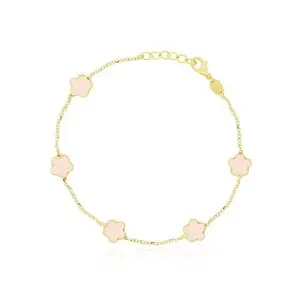 THE LOVERY FINE JEWELRY Flower Bracelet - Pink Pearl
