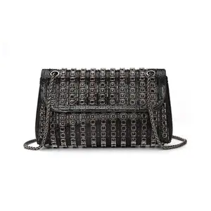 LADY COUTURE Embellished Handbag - Black/gunmetal