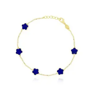 THE LOVERY FINE JEWELRY Flower Bracelet - Lapis