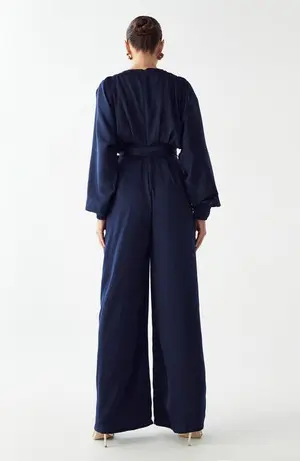 WILLA Salem Jumpsuit - Navy Blue
