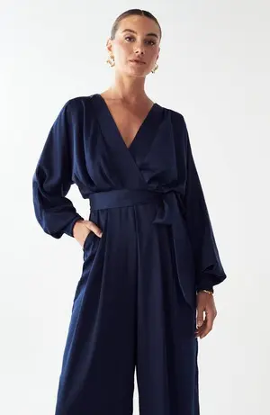 WILLA Salem Jumpsuit - Navy Blue