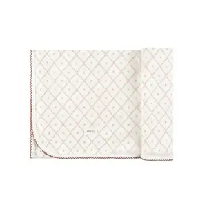 ELY'S & CO. Aurora Classics Diamond Print Collectionblanket Ivory/pink