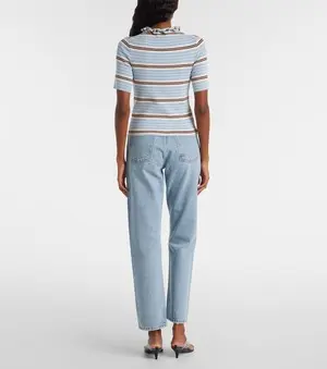 Rabanne Striped Chain Detail Top