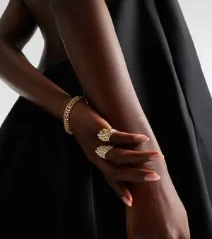 RAINBOW K Blossom Pinky Ring
