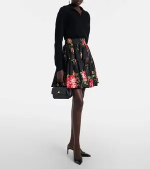 Dolce & Gabbana Floral Cotton Miniskirt