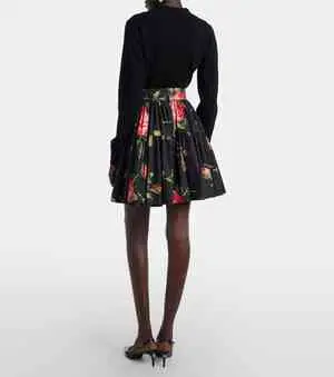 Dolce & Gabbana Floral Cotton Miniskirt