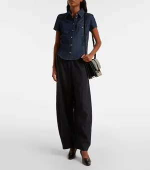 Khaite Cavazos Denim Shirt