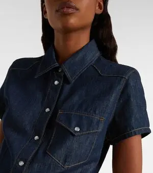 Khaite Cavazos Denim Shirt