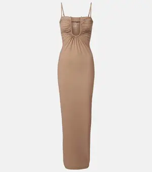 Christopher Esber Ruched Jersey Maxi Dress
