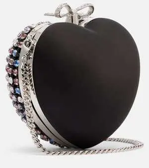 SELF-PORTRAIT Crystal-embellished Clutch - Multicoloured