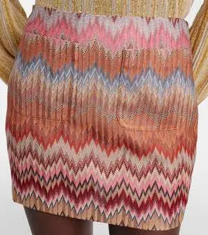 Missoni Zigzag Lame Mini Skirt